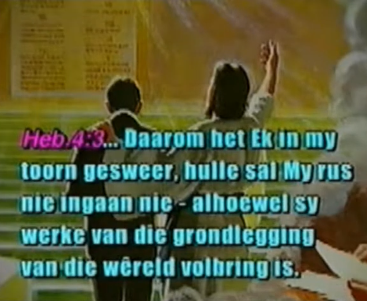 Die Boek Openbaring – 12 Die Merkteken van die dier – Teks op Teks